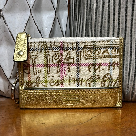 Coach | Bags | Htf Like New Coach Graffiti Poppy Coin Purse With ...